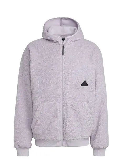 Adidas Polar Fleece Full-zip Sweatshirt - Silver Dawn