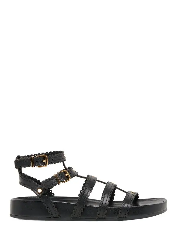 DOLCEVITA Susana Strappy Sandals - Black Leather