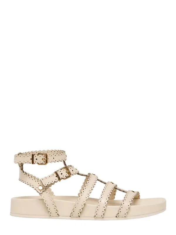 DOLCEVITA Susana Platform Sandals - Creme Leather
