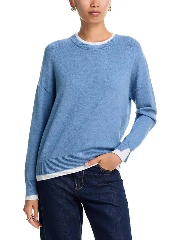 SIX FIFTY Claire Crewneck Sweater - Denim
