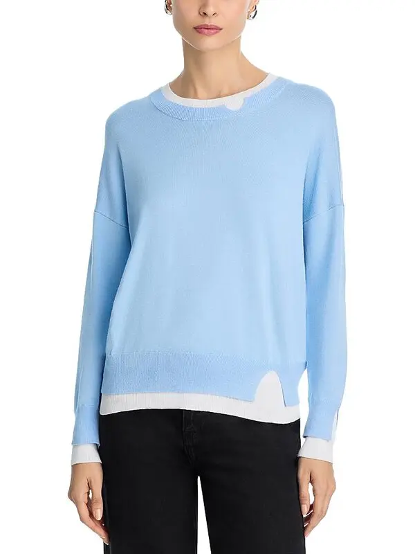 SIX FIFTY Claire Crewneck Sweater - Light Blue