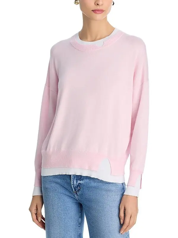 SIX FIFTY Claire Crewneck Sweater - Light Pink