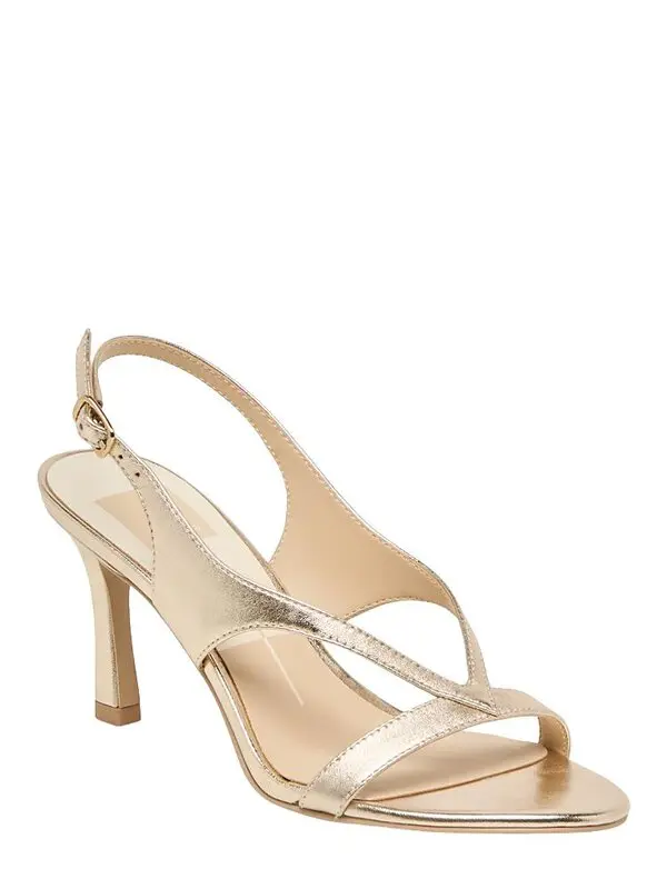 Dolce Vita Izela Slingback Sandals - Gold Leather