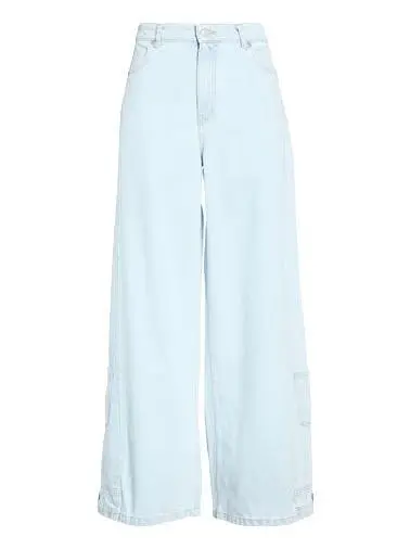 VICOLO Denim Couture Wide-leg Jeans - Blue