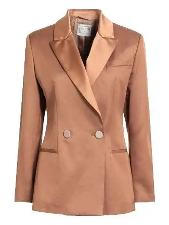 FORTE_FORTE Double-breasted Blazer - Beige