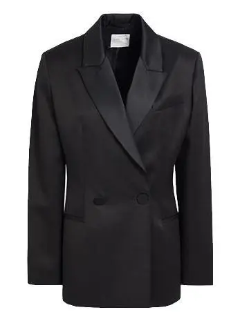 FORTE_FORTE Double-breasted Blazer - Black