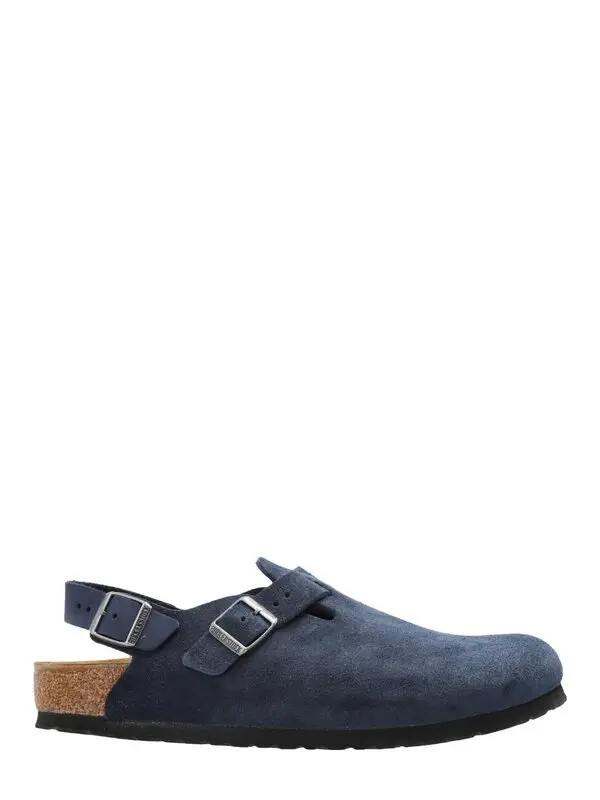 BIRKENSTOCK Tokio Ii Suede Slides - Navy Blue