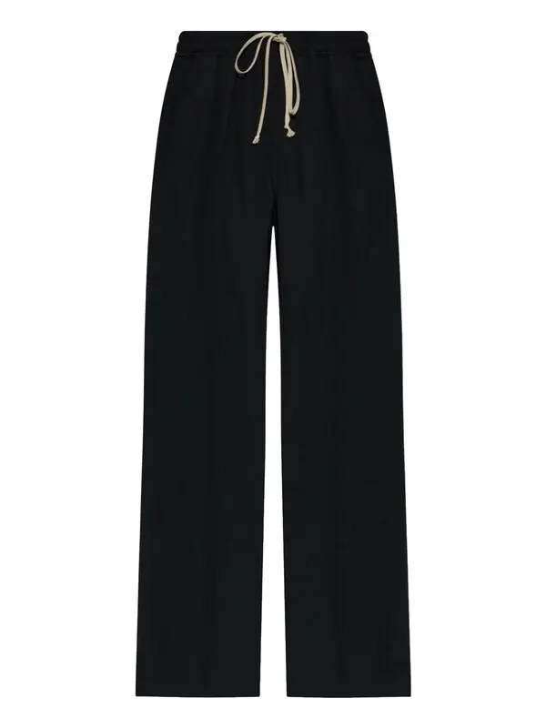 Rick Owens Wool Straight-leg Trousers - Black