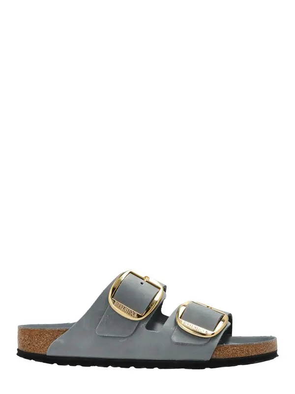 BIRKENSTOCK Arizona Big Buckle Slides - Grey