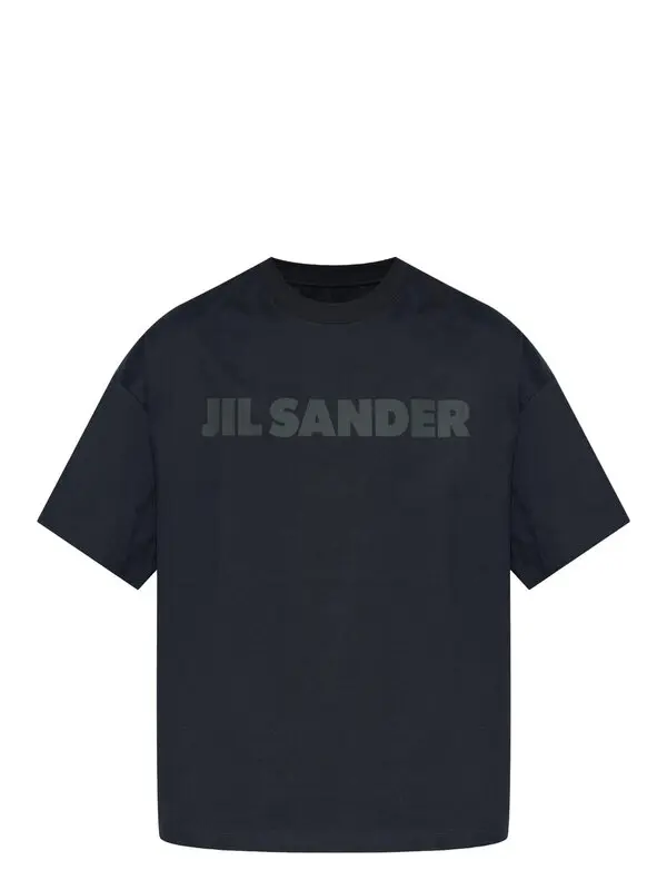 JIL SANDER T-shirt With Printed Logo - Black