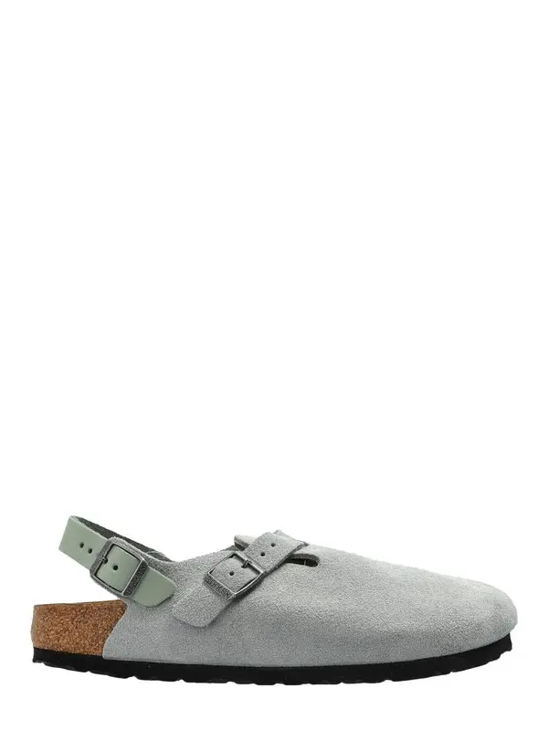 BIRKENSTOCK Tokio Ii Suede Slides - Green