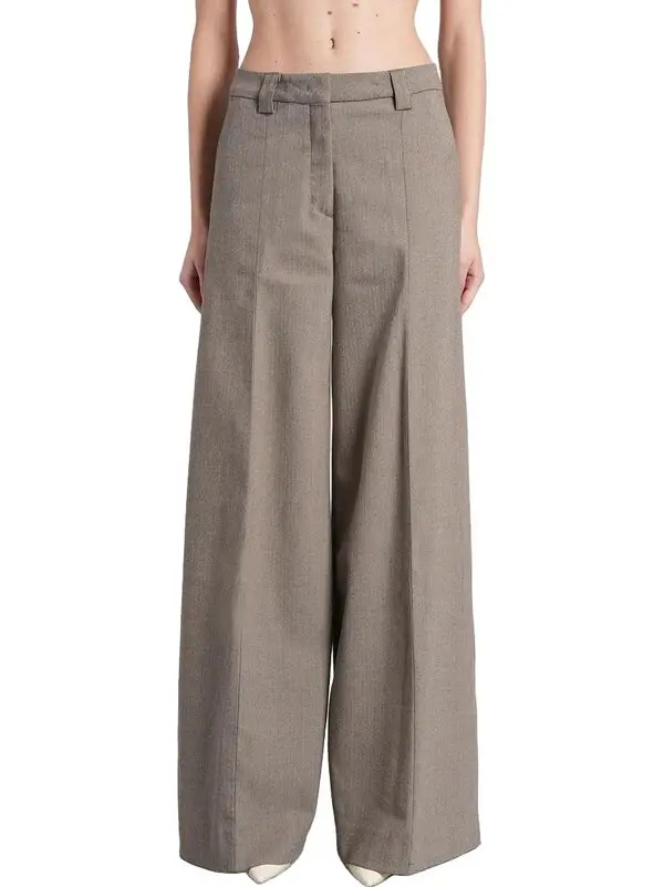 THE LATEST C-alma Wide-leg Trousers - Brown