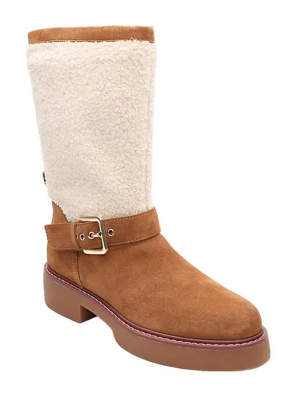 Sanctuary Milena Calf Boots - Cream