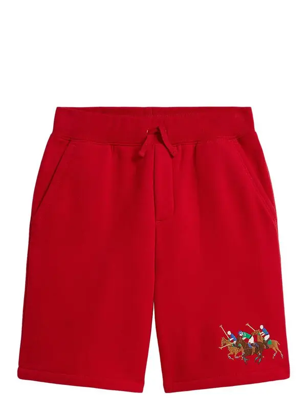 Ralph Lauren Triple-pony Fleece Short - Rl 2000 Red