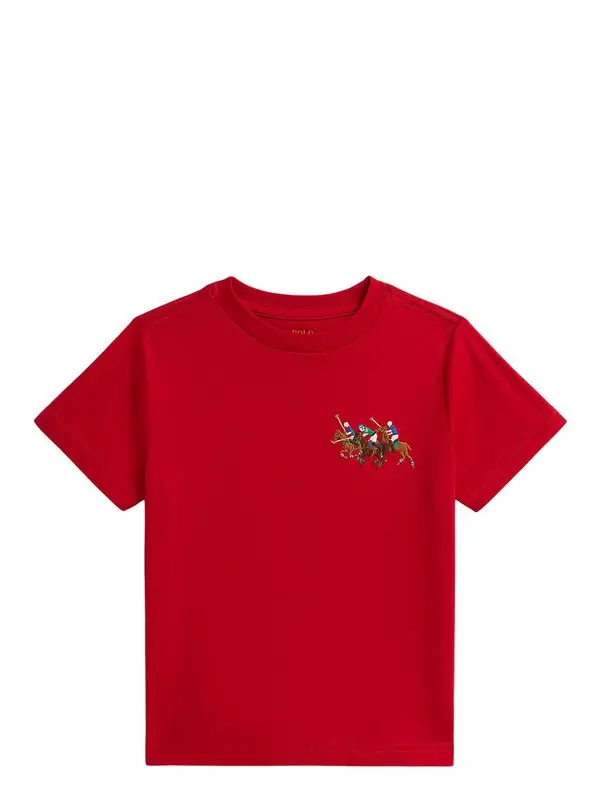 Ralph Lauren Triple-pony Cotton Jersey Tee - Rl 2000 Red