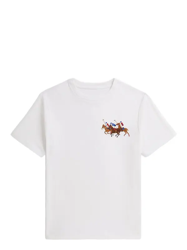 Ralph Lauren Triple-pony Cotton Jersey Tee - White