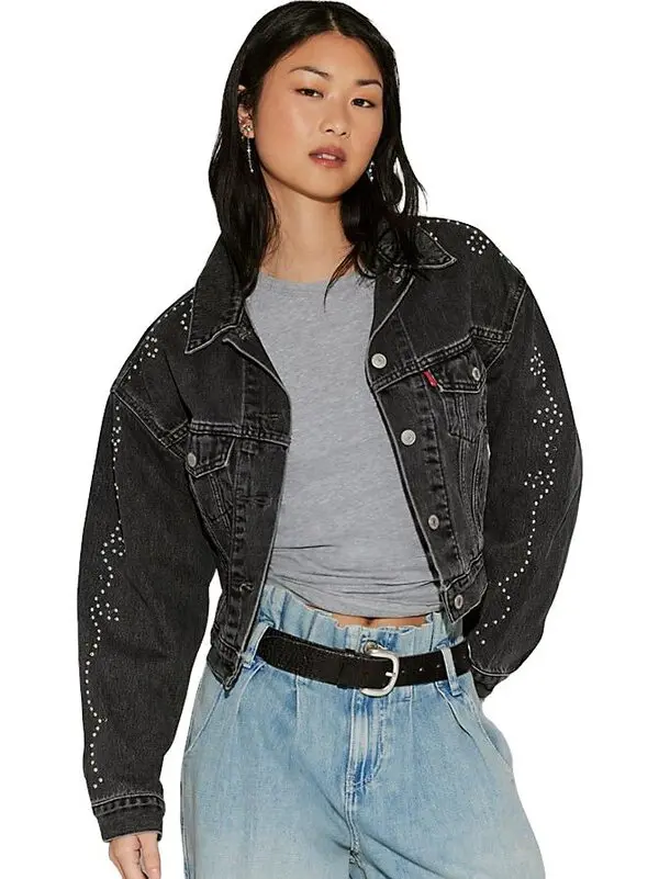 LEVI'S Shrunken 90s Trucker Jacket - Denim Venom