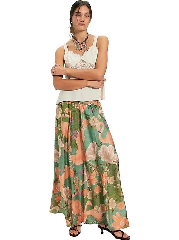 SPELL Floridian Maxi Skirt - Sage