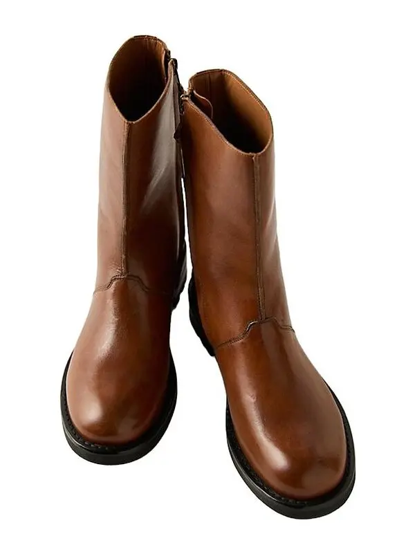 Free People Bailey High Ankle Boots - Tan