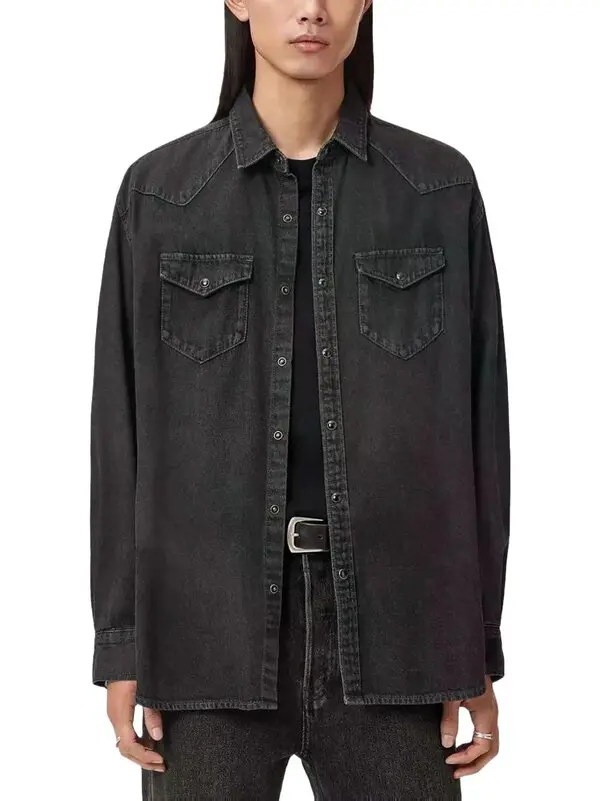 ALLSAINTS Fenton Pocket Shirt - Black