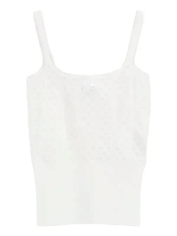 JW Anderson Ribbed-knit Tank Top - White