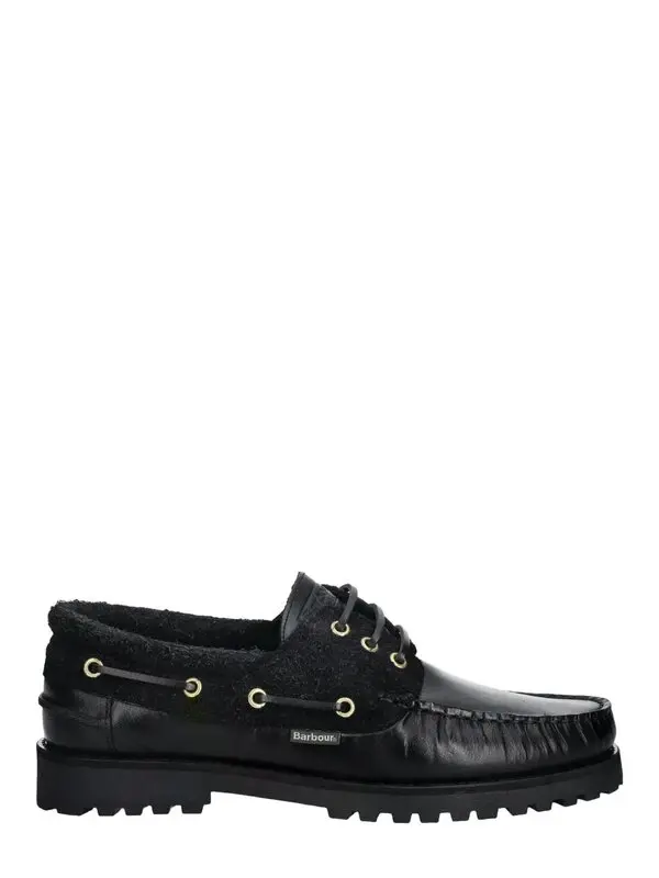 Barbour Re-engineered Deck Boat Shoes - Black