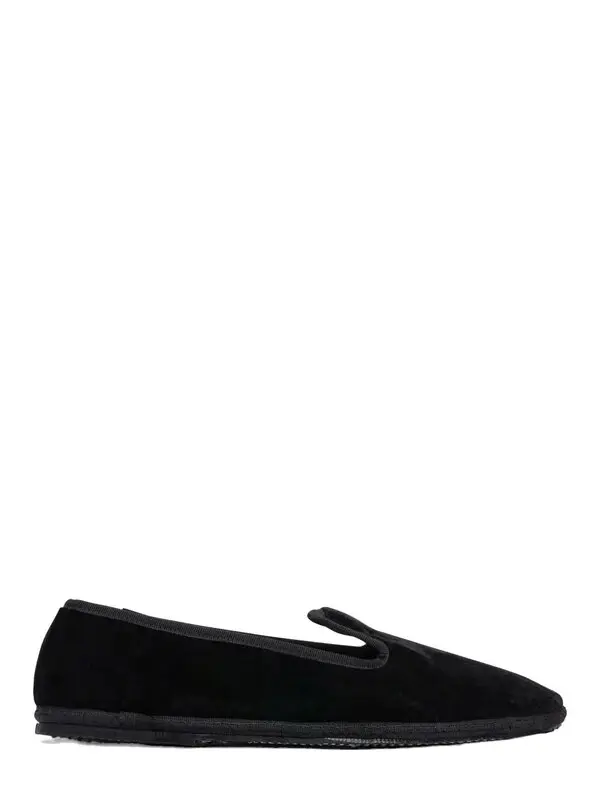 SENTIER Velvet Loafers - Black