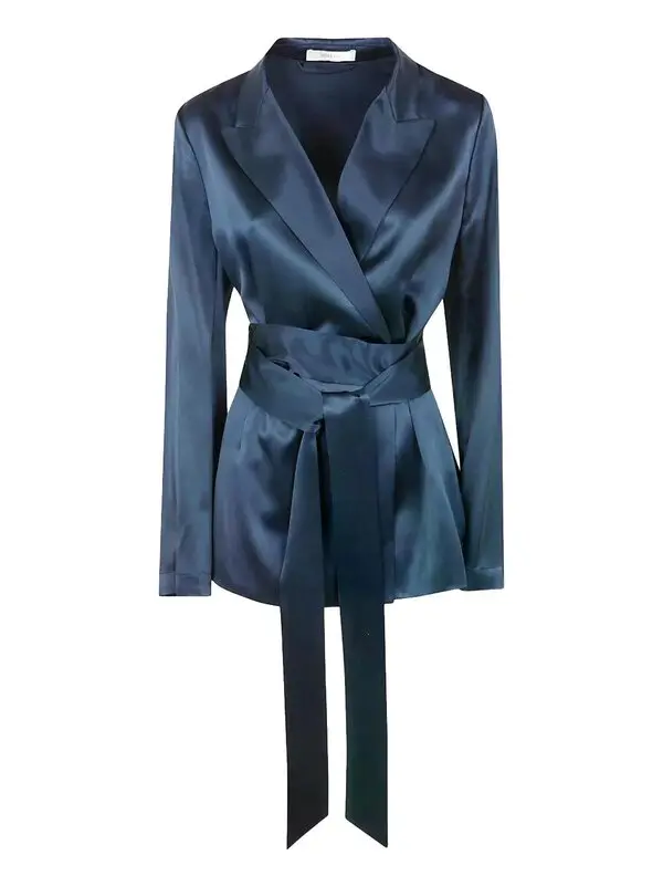 JOSEPH Archer Silk Jacket - Blue