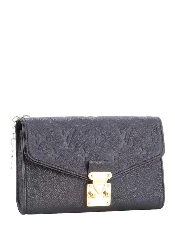 LOUIS VUITTON Saint Germain Pochette Monogram Empreinte Leather - Black