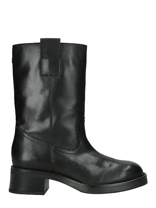 Steve Madden Benedict Leather Heeled Boots - Black
