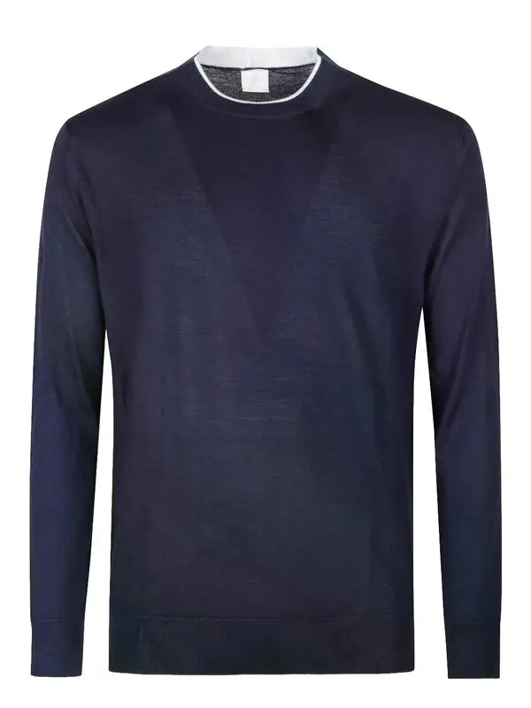 Eleventy Crew-neck Sweater - Blue