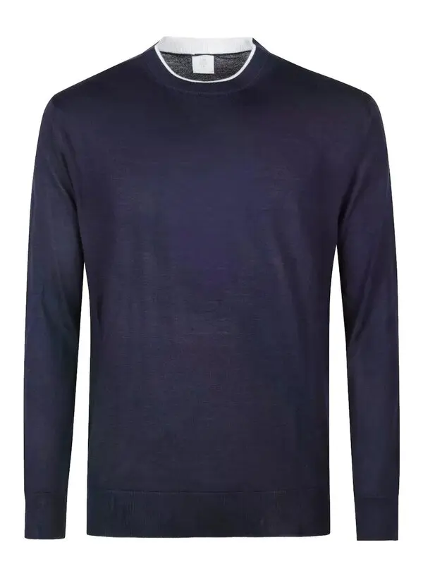 Eleventy Crew-neck Sweater - Blue