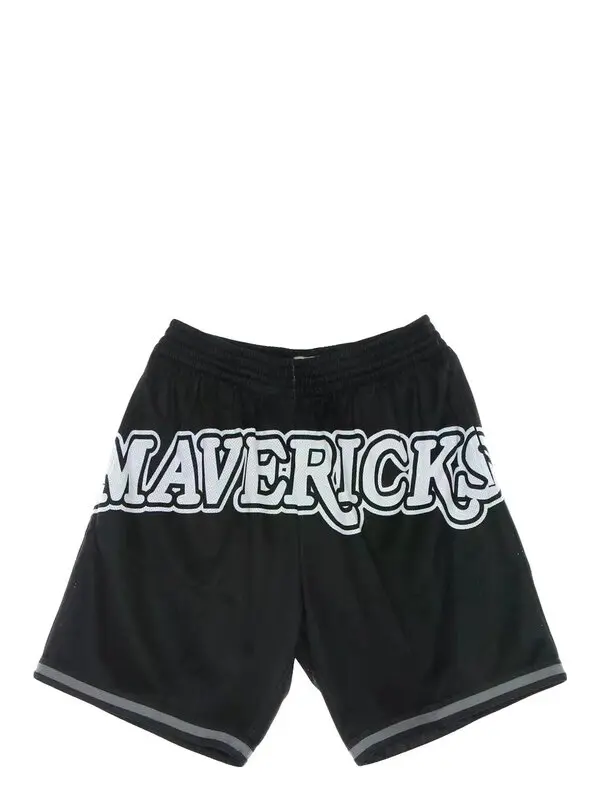 Mitchell & Ness Dallas Mavericks Big Face 3.0 Shorts - Black