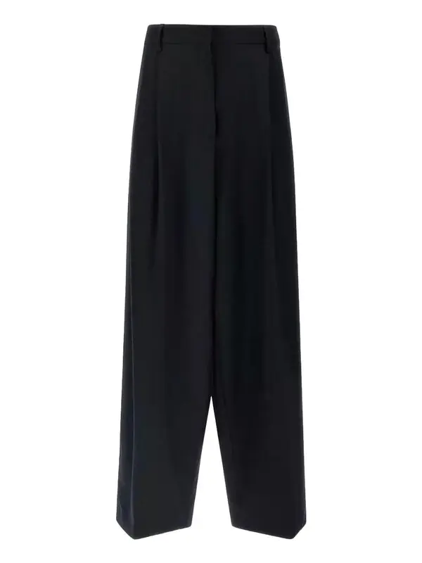 Fabiana Filippi Pleated Wide-leg Trousers - Blue