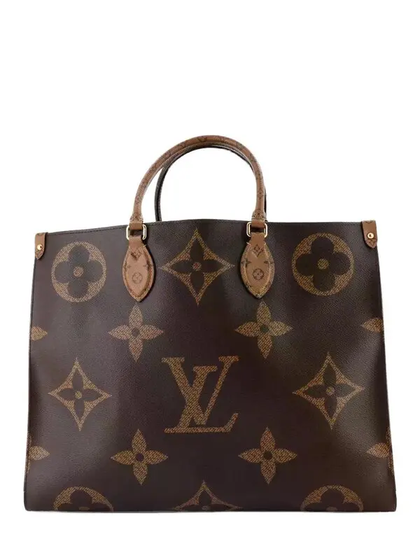 LOUIS VUITTON Onthego Reverse Monogram Giant Gm Tote Bag - Brown