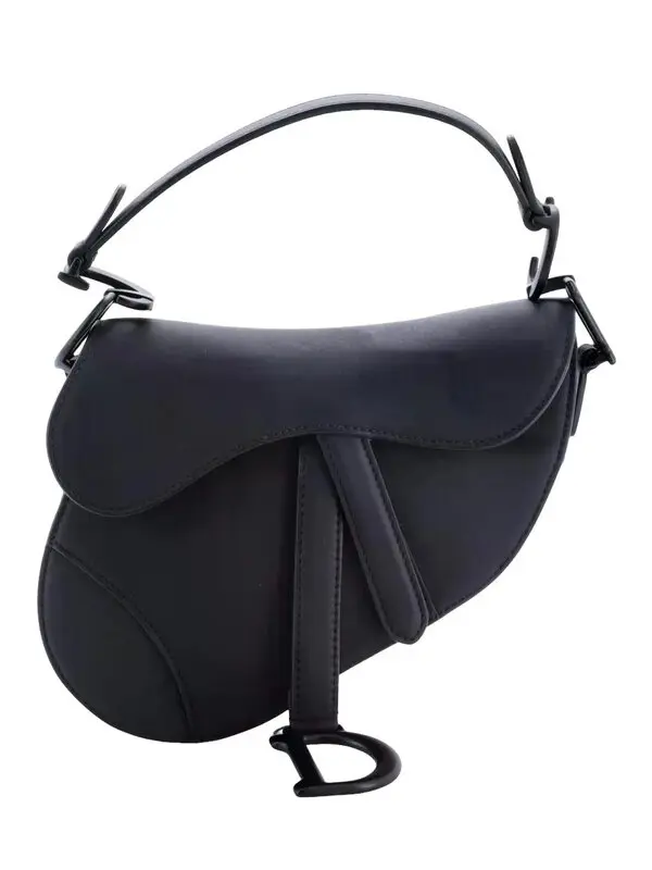 Dior Ultra Matte Saddle Mini Bag - Black