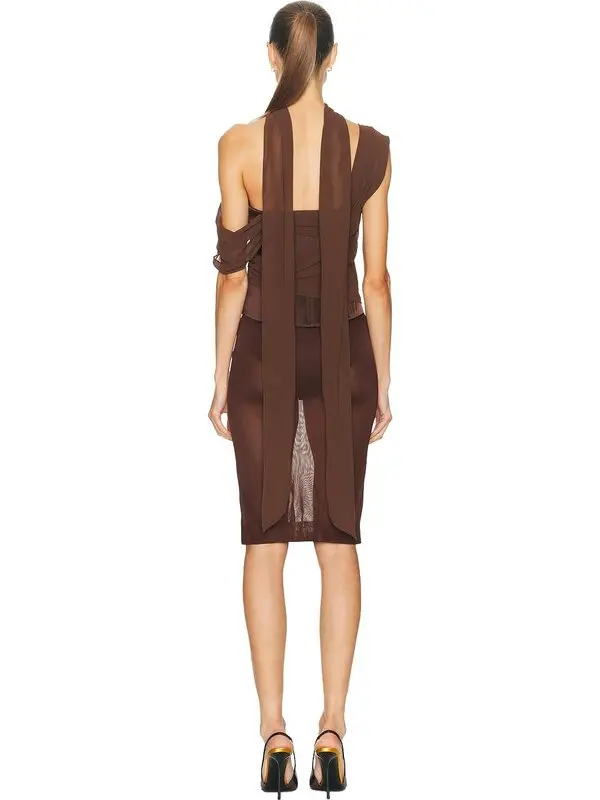 Lpa Adara Corset Top - Brown