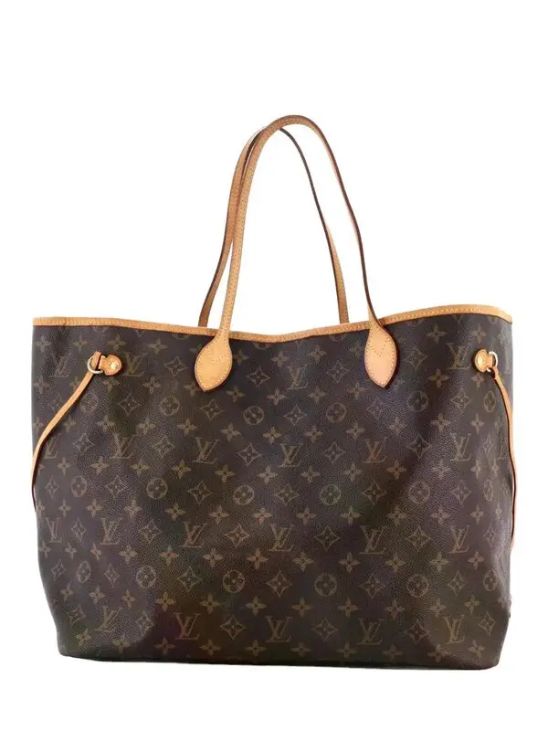 LOUIS VUITTON Neverfull Monogram Canvas Gm Tote Bag - Brown