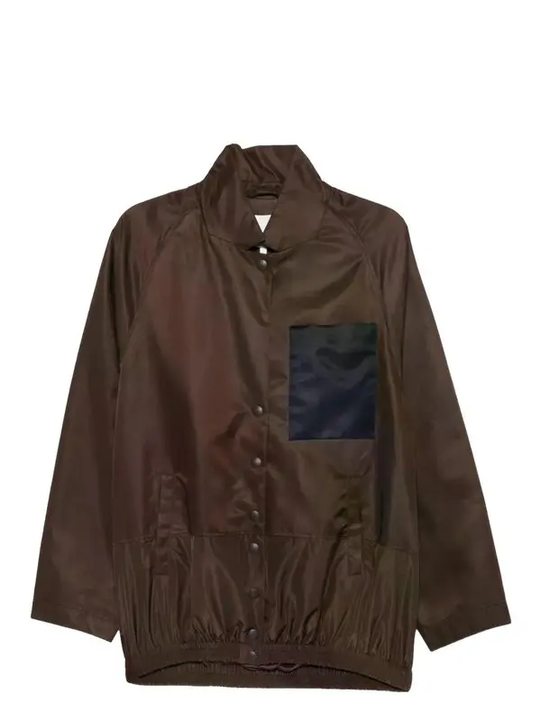 Tibi Chest-pocket Bomber Jacket - Brown