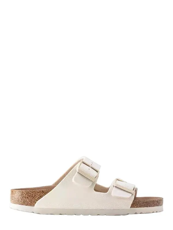 BIRKENSTOCK Arizona Vegan Canvas Slides - Neutrals