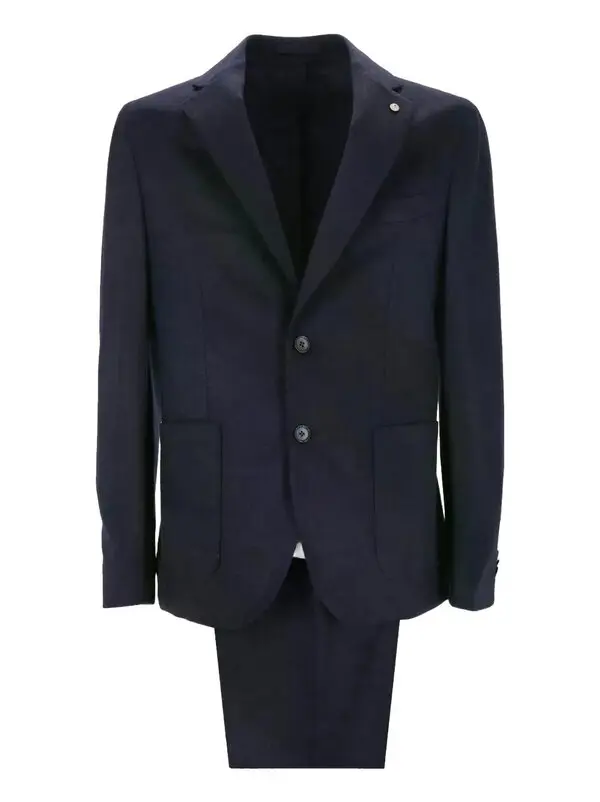 L.B.M. 1911 Single-breasted Wool Suit - Blue