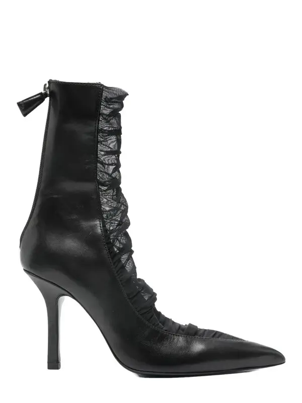 Patrizia Pepe 95mm Second-skin Ankle Boots - Black