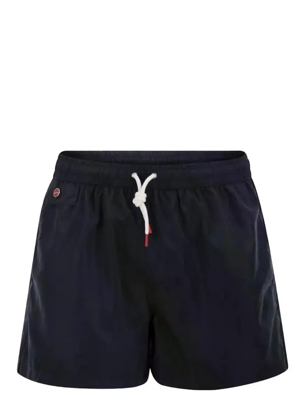 Kiton Elasticated Swim Shorts - Blue