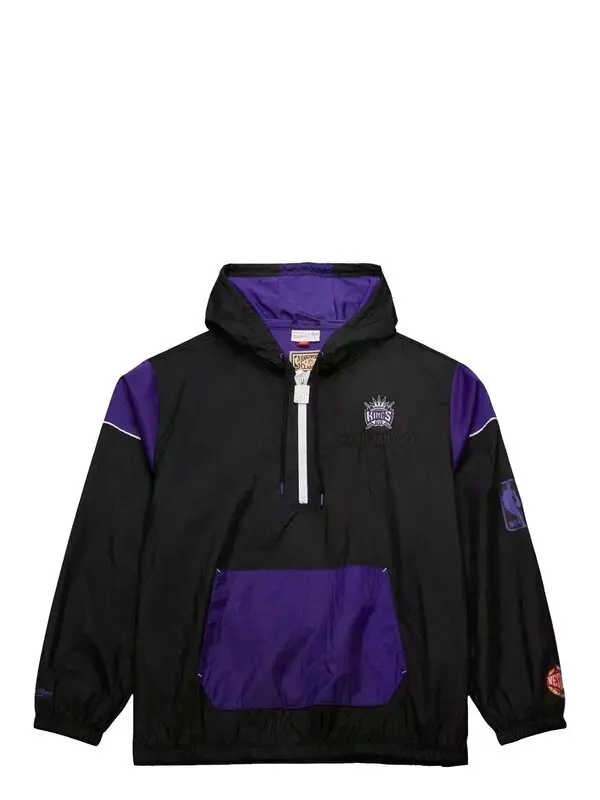 Mitchell & Ness Nba Sacramento Kings Windbreaker - Black
