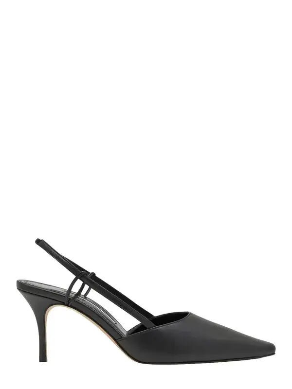Manolo Blahnik Pointed Slingback Pumps - Black