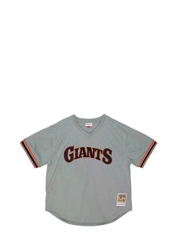 Mitchell & Ness Mlb Giants 1989 Will Clark T-shirt - Grey