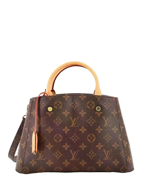 LOUIS VUITTON Montaigne Handbag Monogram Canvas Bb - Brown