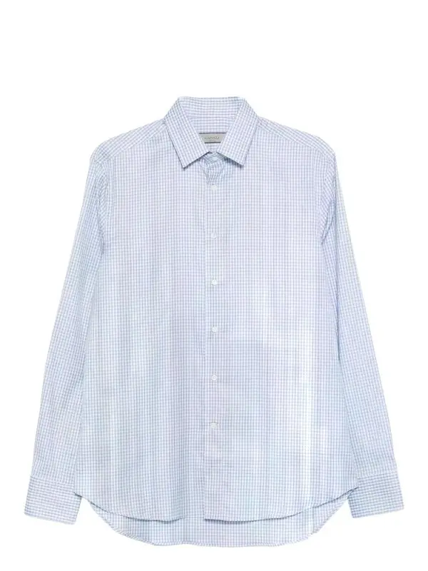 Canali Checked Shirt - Blue