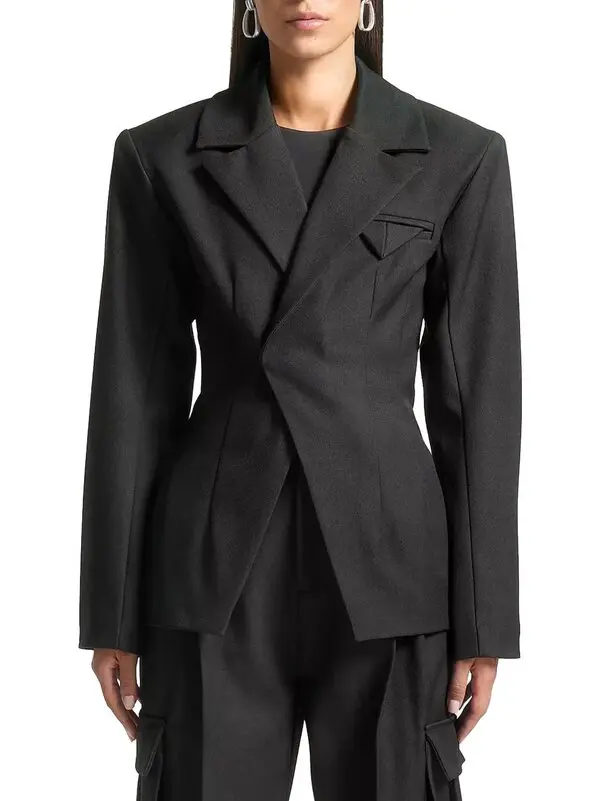 Manière De Voir Beatrice Tailored-contour Blazer - Black