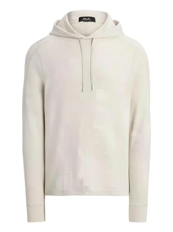 Ralph Lauren Waffle-knit Drawstring Hoodie - Neutrals